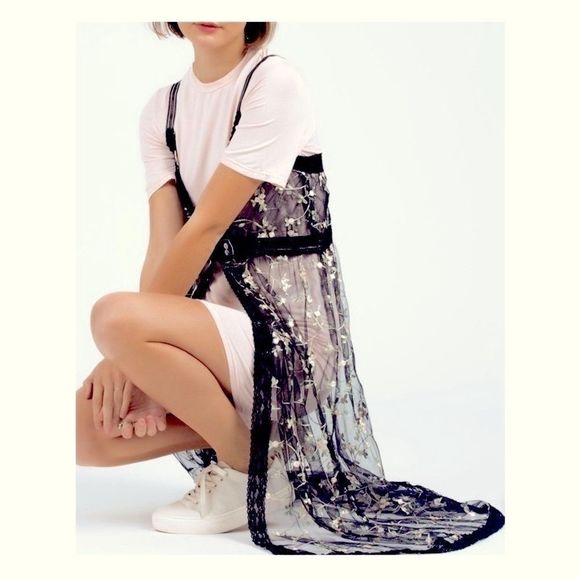 Dresses | Nwt Elegant 2pc Dress Set With Black Lace Duster And Base Dress Layer Soft Chic | Poshmark